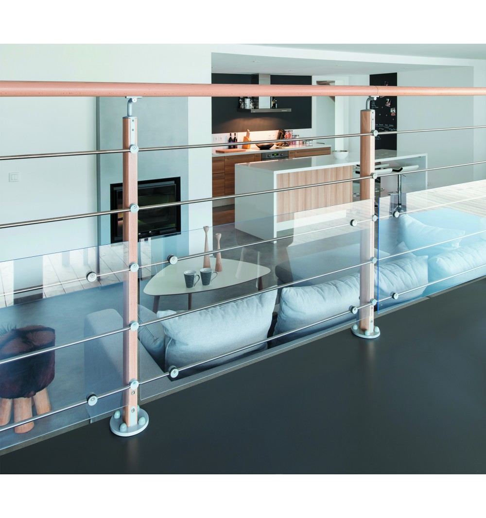 Kit complet garde-corps Inoline en hêtre - La Boutique Booa