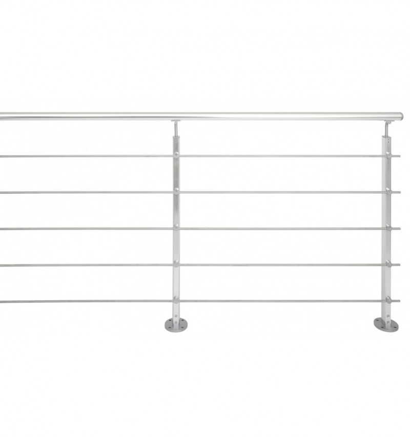 Kit complet de garde-corps Inoline, fixation à plat -La Boutique Booa