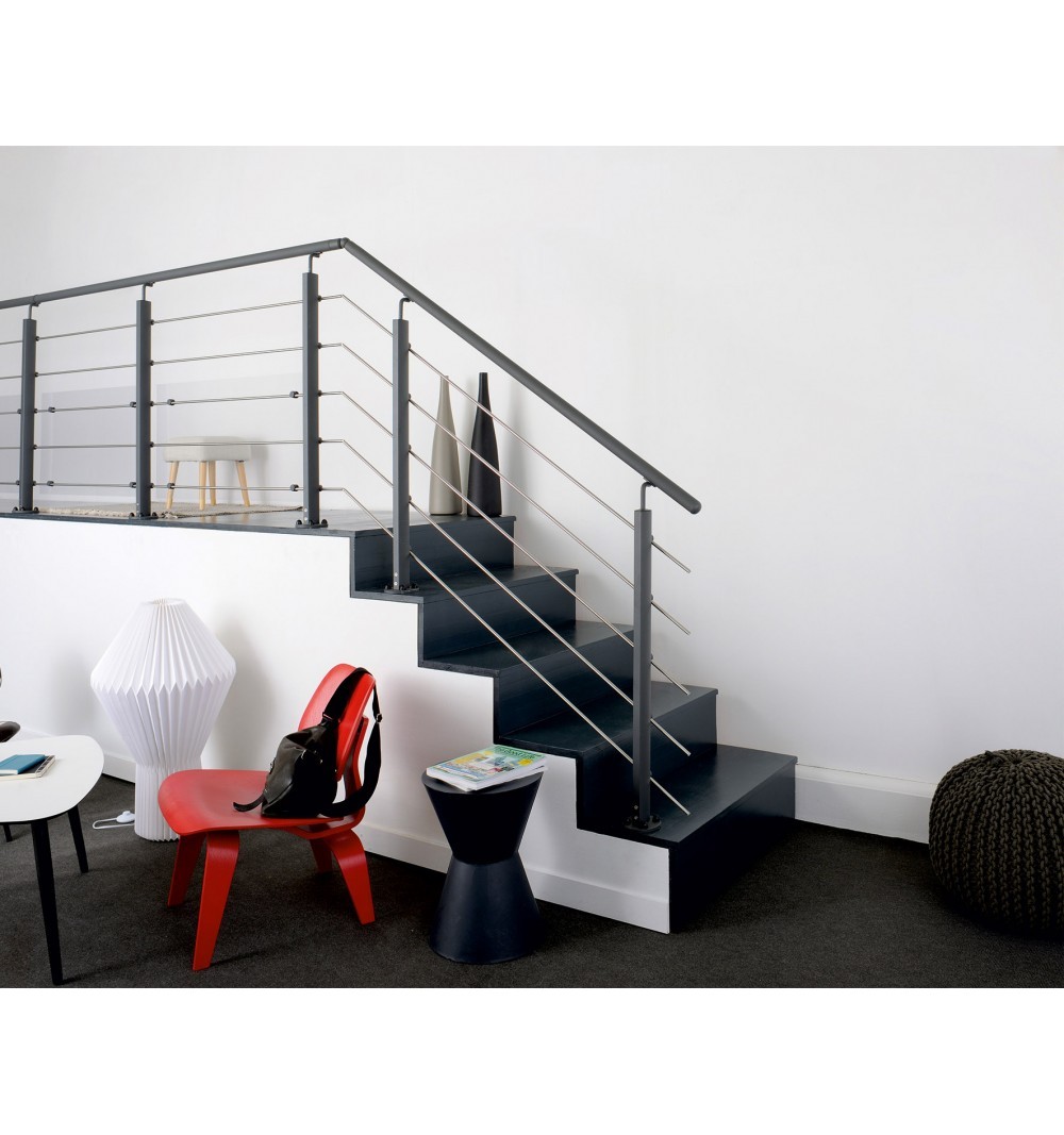 Kit de 2M Inoline Black, fixation à plat- La Boutique Booa