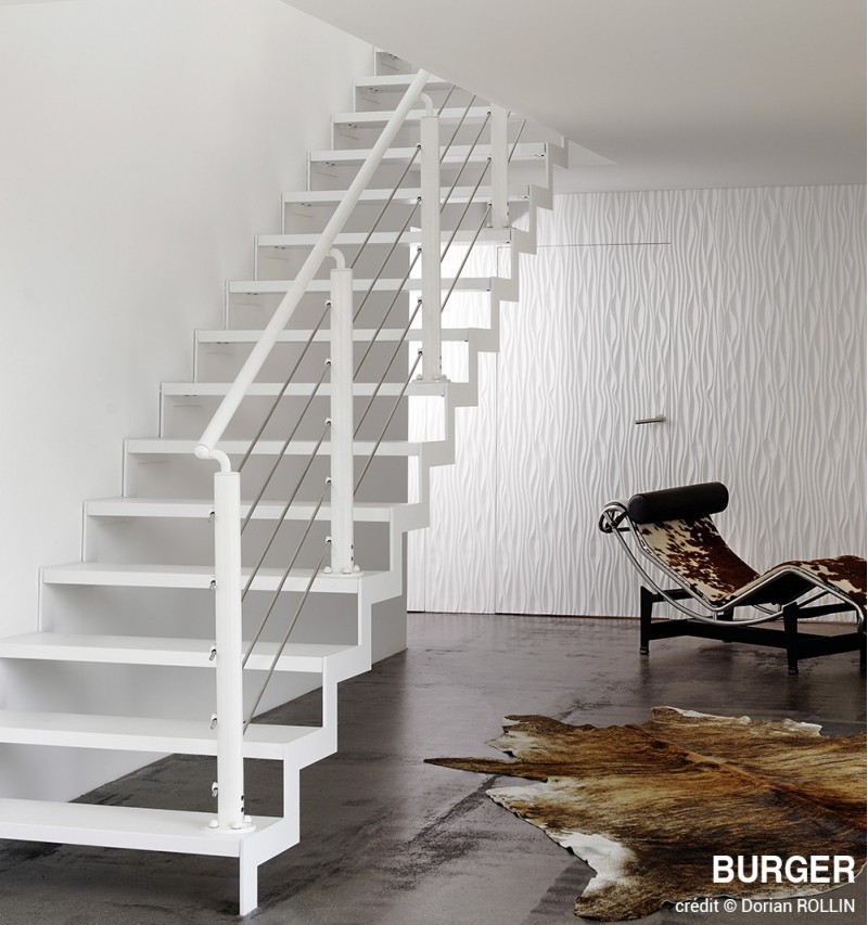 Kit complet de garde-corps en aluminium Inoline White-La Boutique Booa